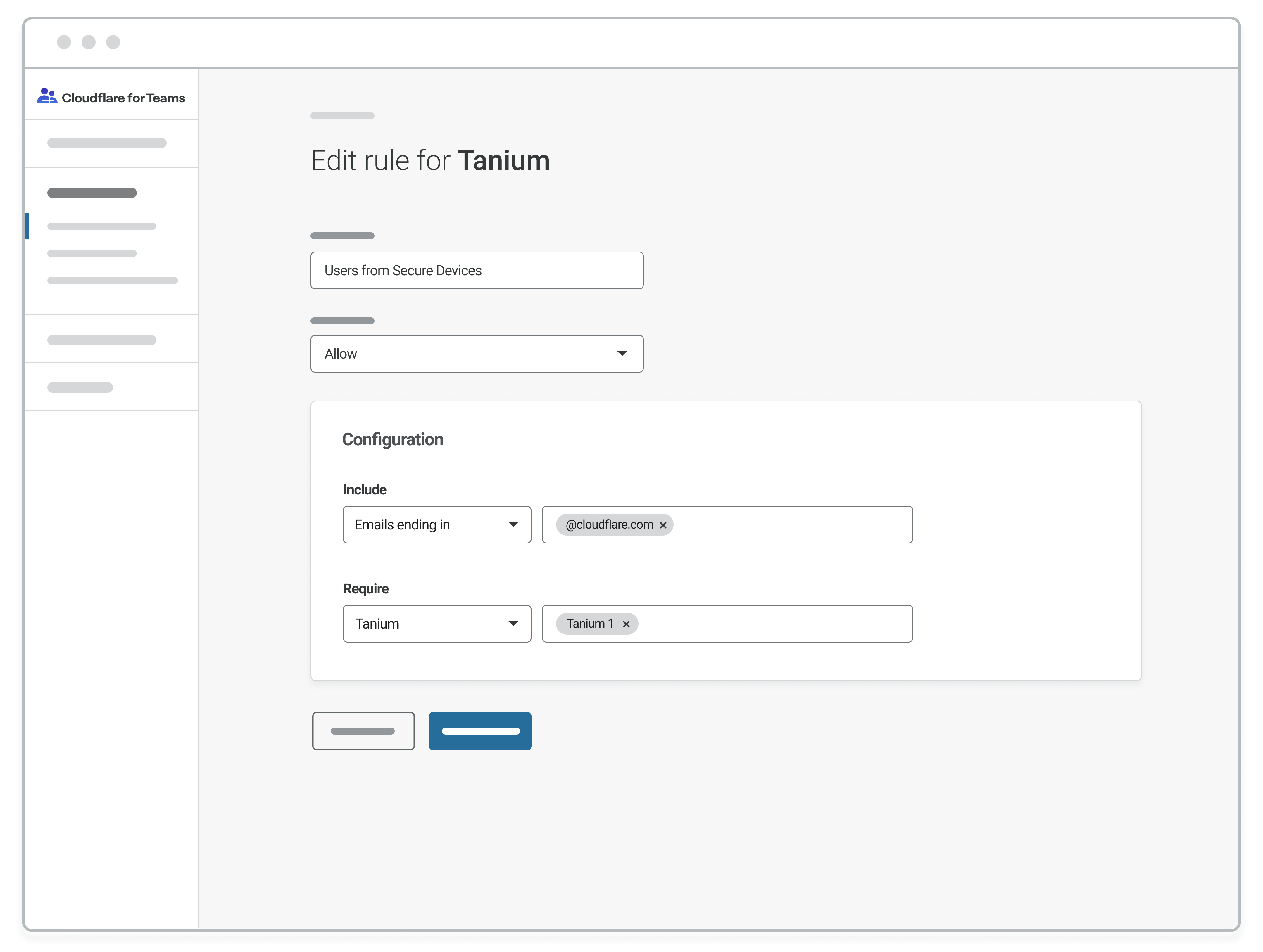 Cloudflare Access and Tanium Integration | Cloudflare